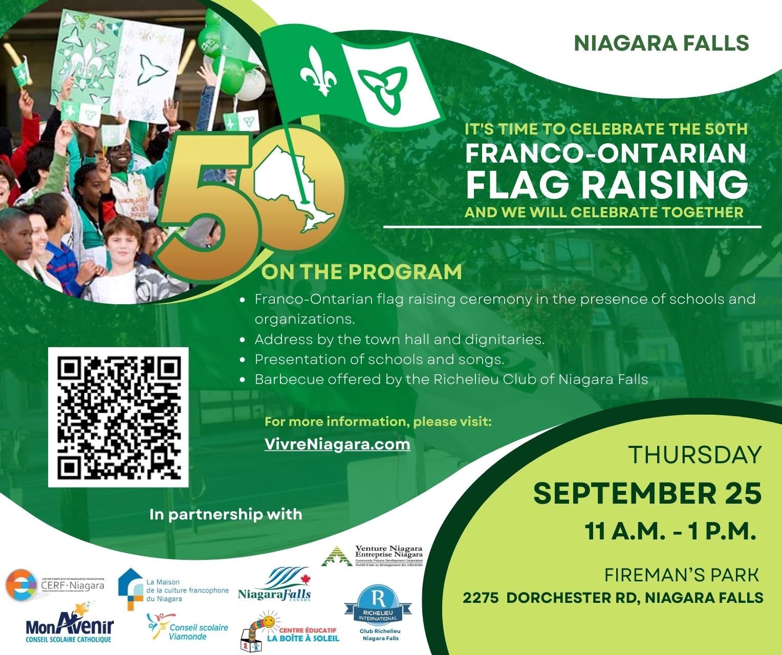 50th Franco-Ontarian Flag Raising